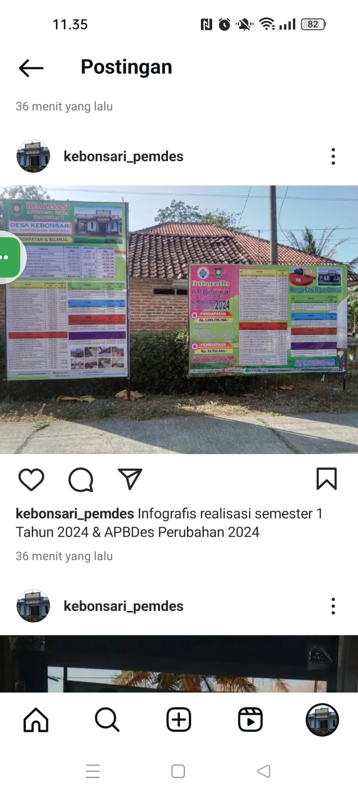 INFOGRAFIS APBDES PERUBAHAN TAHUN ANGGRAN 2024 - Desa Kebonsari